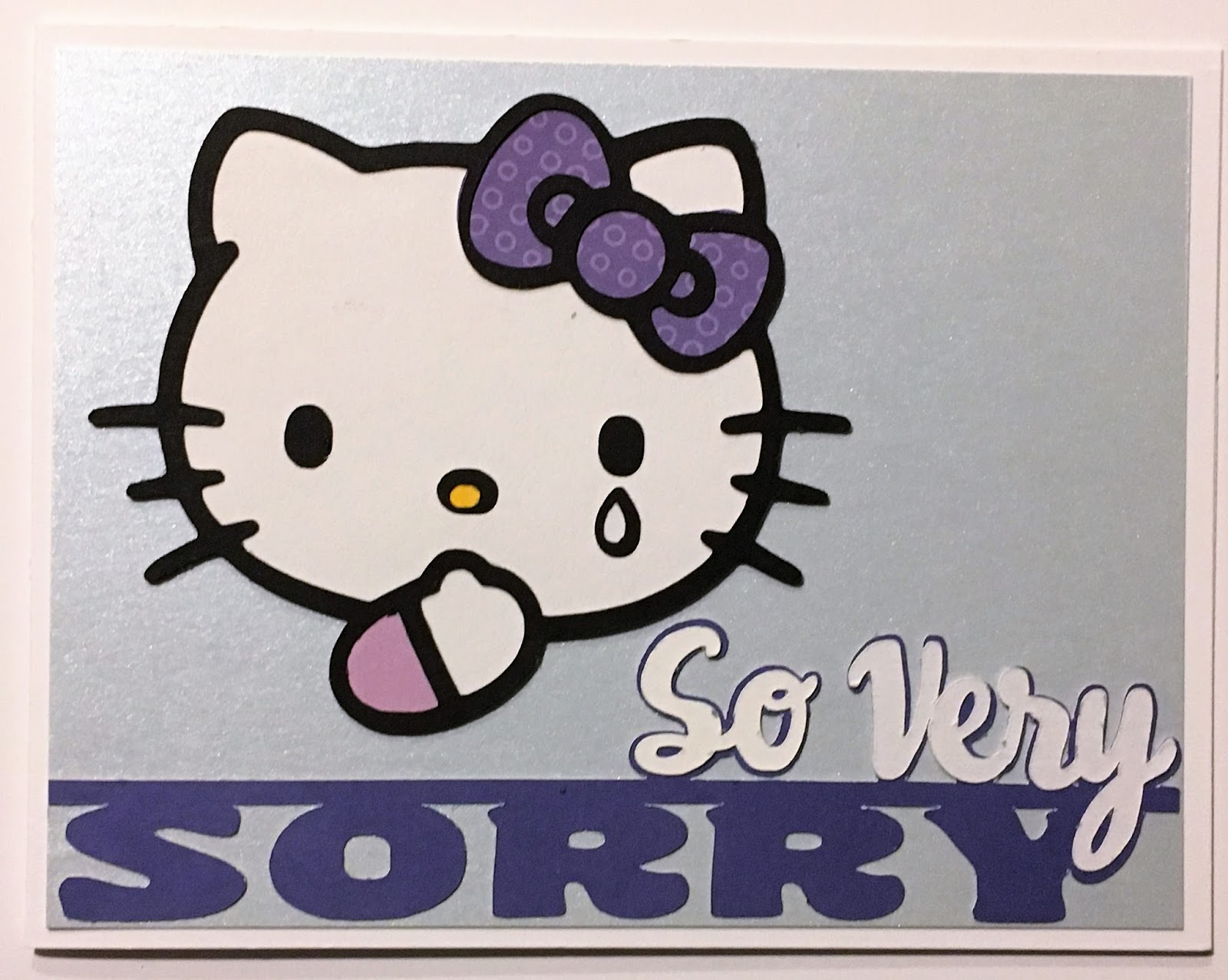 scrap-ali ever after: Cricut "so very SORRY" hello kitty greeting card