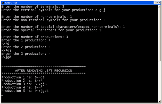Left factoring in compiler design - snozip