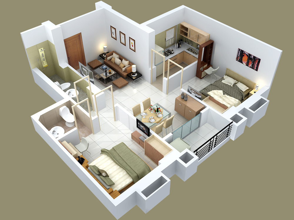 Parbhani Home Expert: 1 BHK PLANS