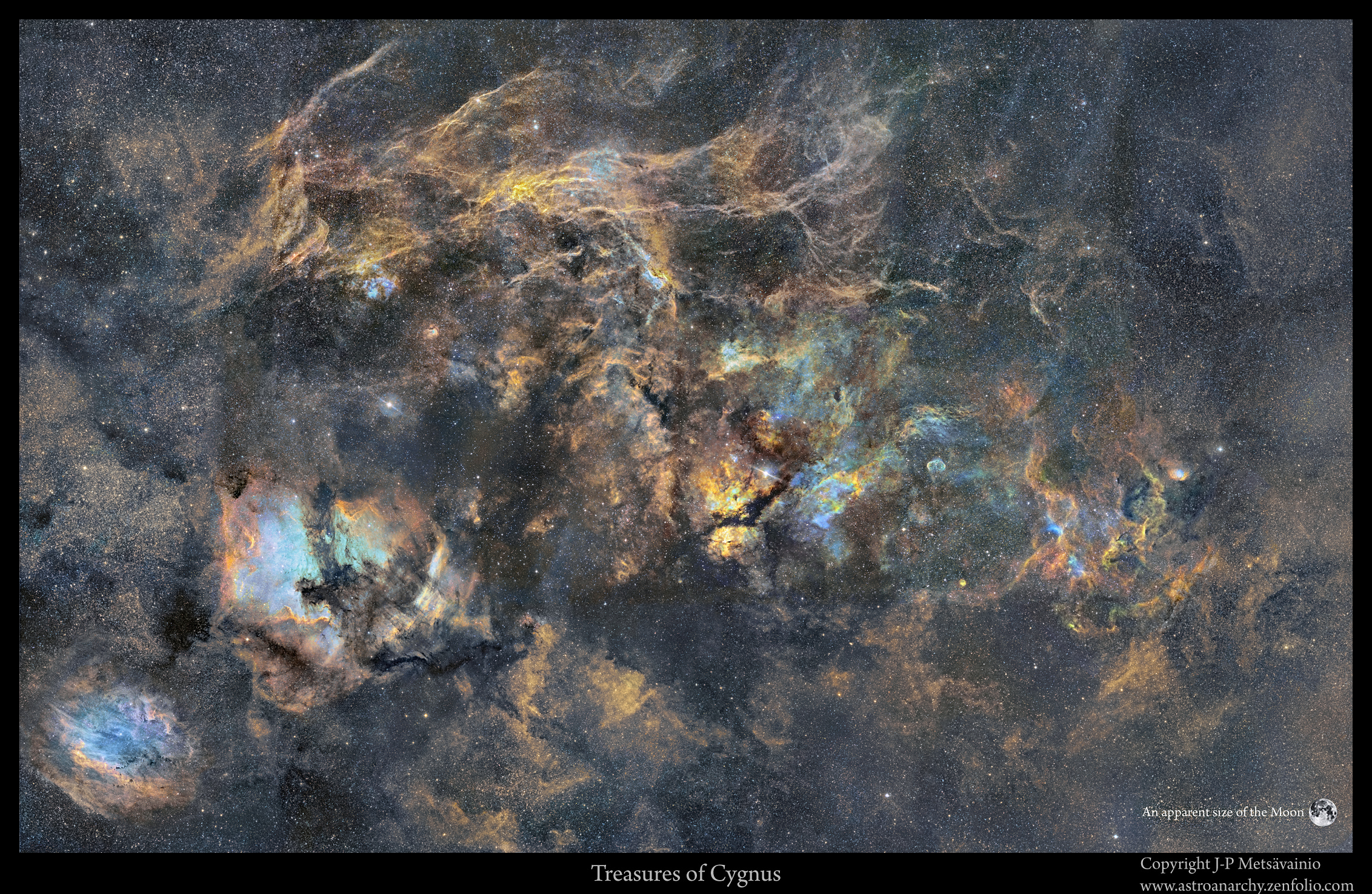 Astro Anarchy: Filaments of Cygnus, a new processing for natural colors