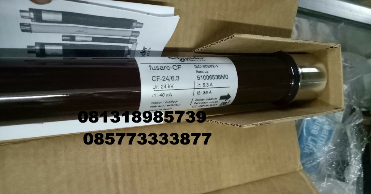 TAKKIE ELECTRIC: jual fuse fusarc CF-24/6,3 24KV 6,3A schneider