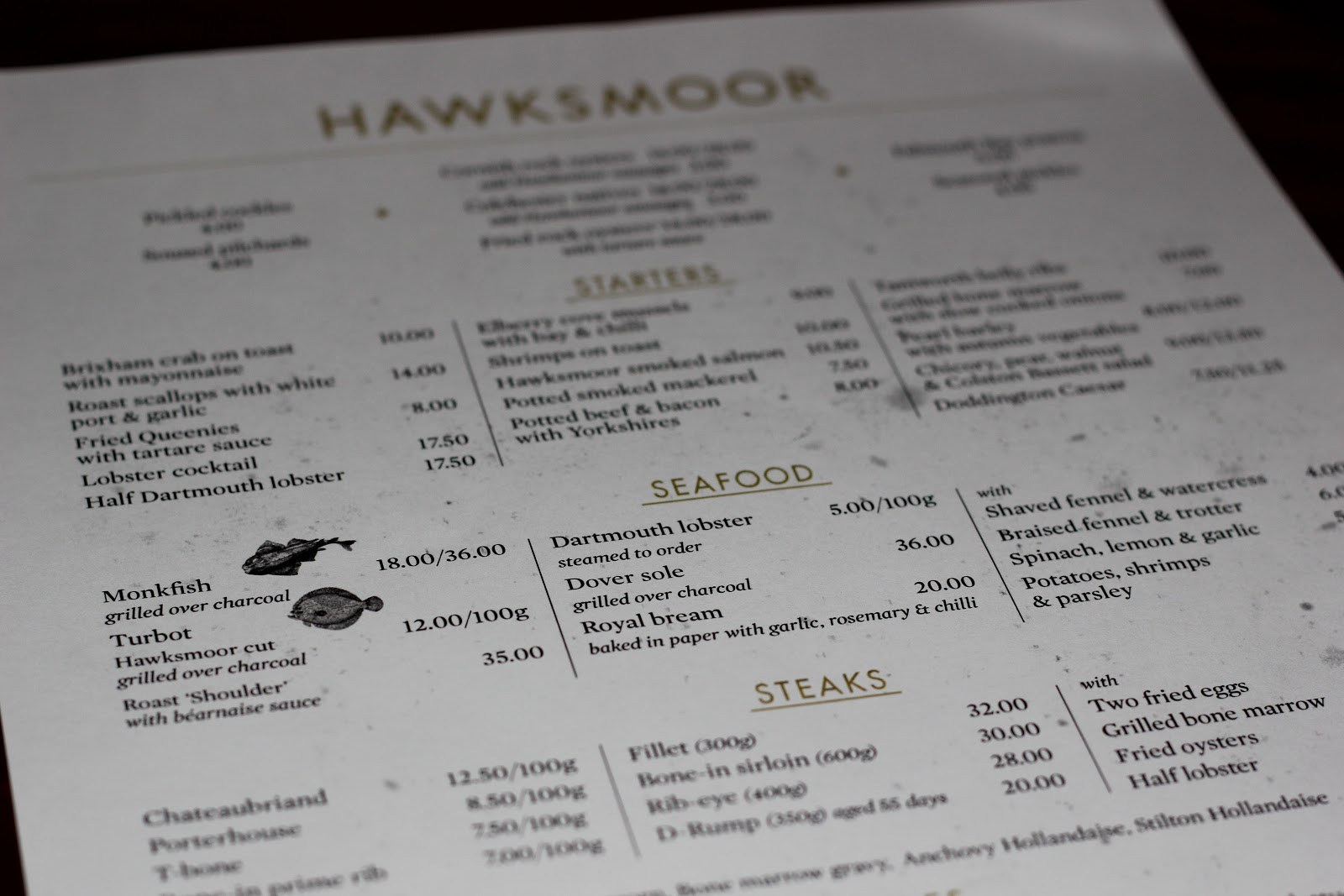 What Carrie Thinks: Restaurant Review: Hawksmoor Air Street