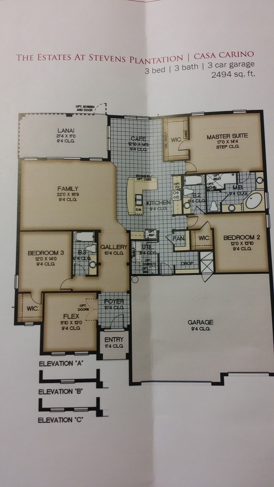 The Estates at Steven's Plantation: Floor Plans