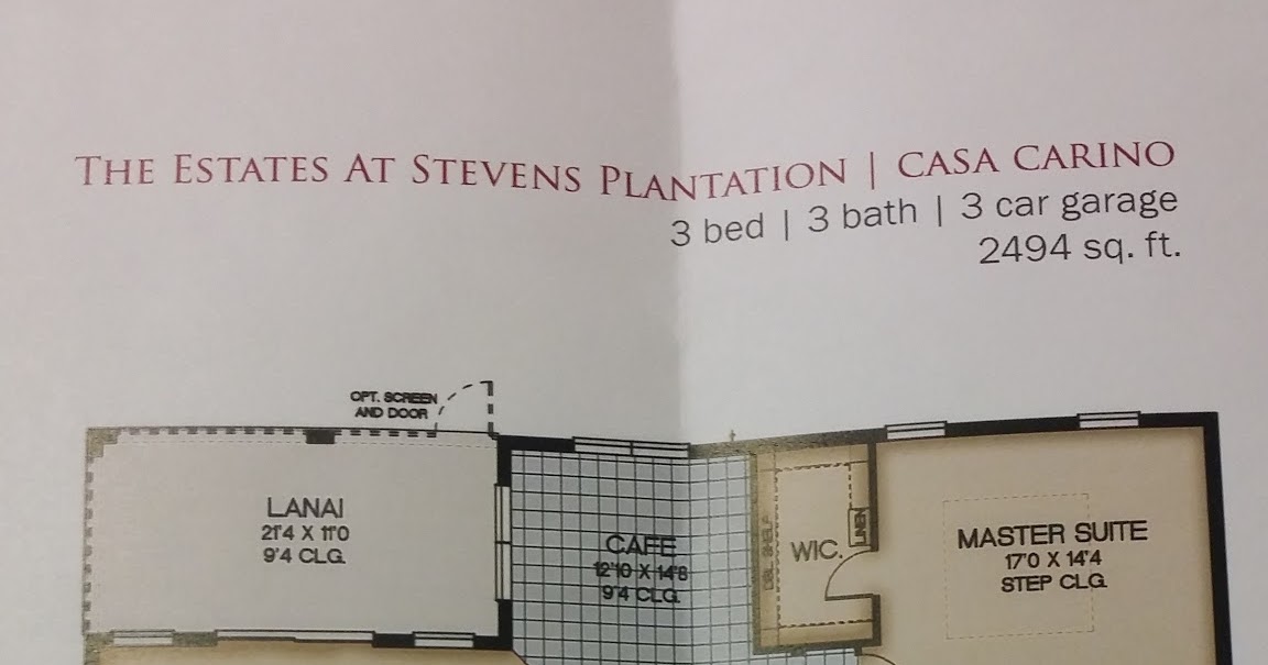 The Estates at Steven's Plantation: Floor Plans