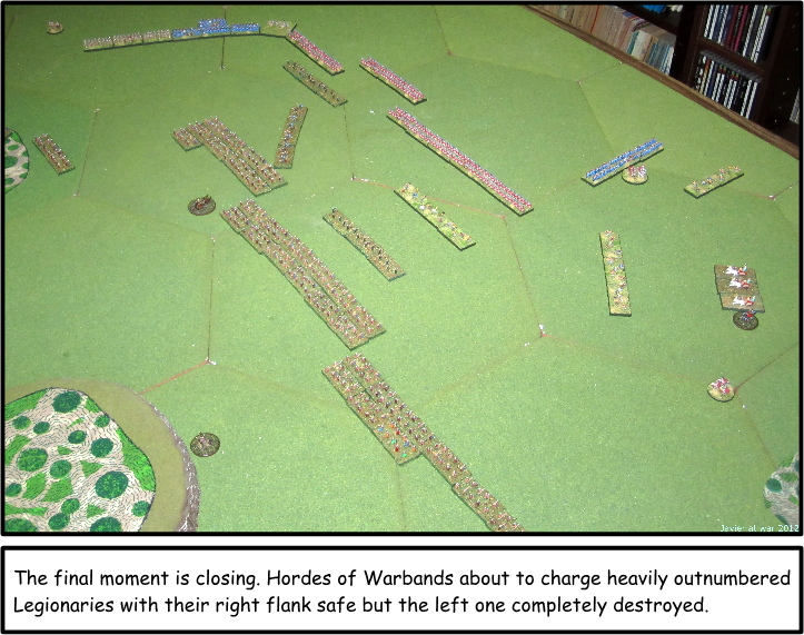 [Warmaster Ancients] Primera batalla de mis romanos de Baccus.