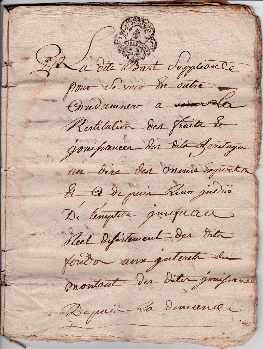 LEOTOING, VOUS CONNAISSEZ ?: Document ancien datant du 13 Juin 1783