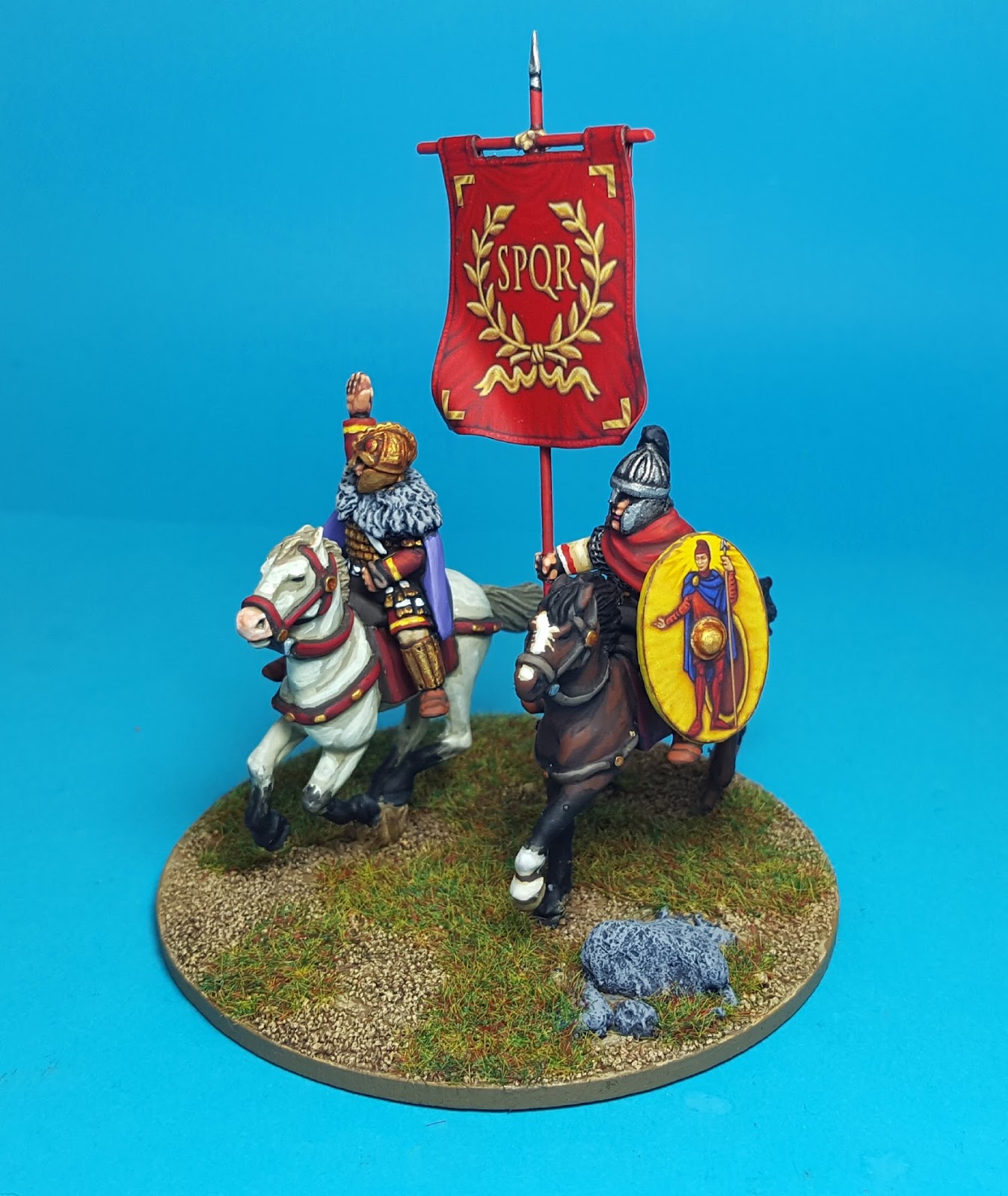 Dougie's Wargaming Blog: 28mm Late Roman Command Stands