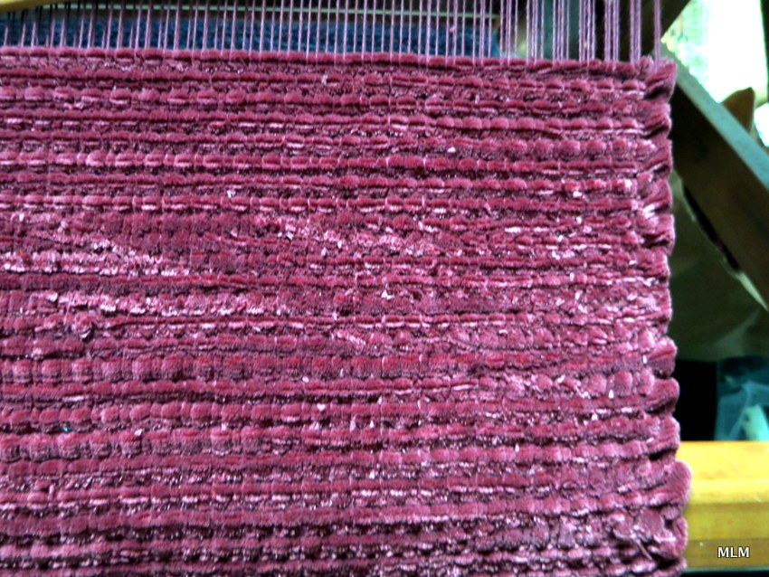 Sweet Leaf Notebook: Red Velvet Rag Rug