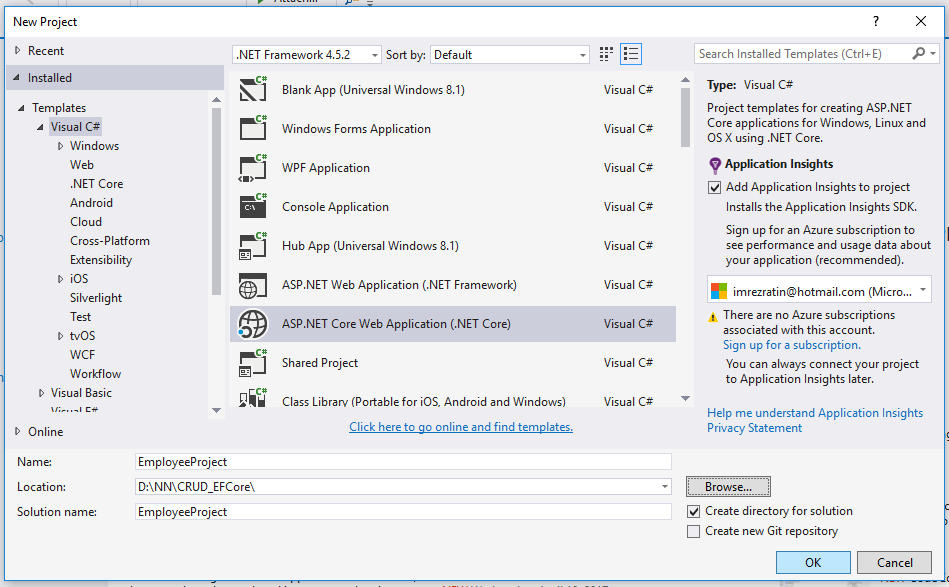 Add database connection string in asp.net core using entity framework ... Add database connection string in asp.net core using entity framework ...