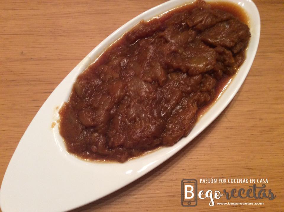 Redondo relleno con salsa de cebolla (Olla GM) | BEGORECETAS