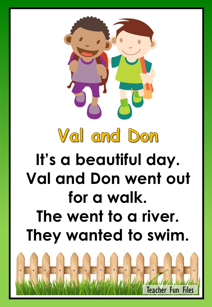 Teacher Fun Files: Reading English Practice Text for Kids