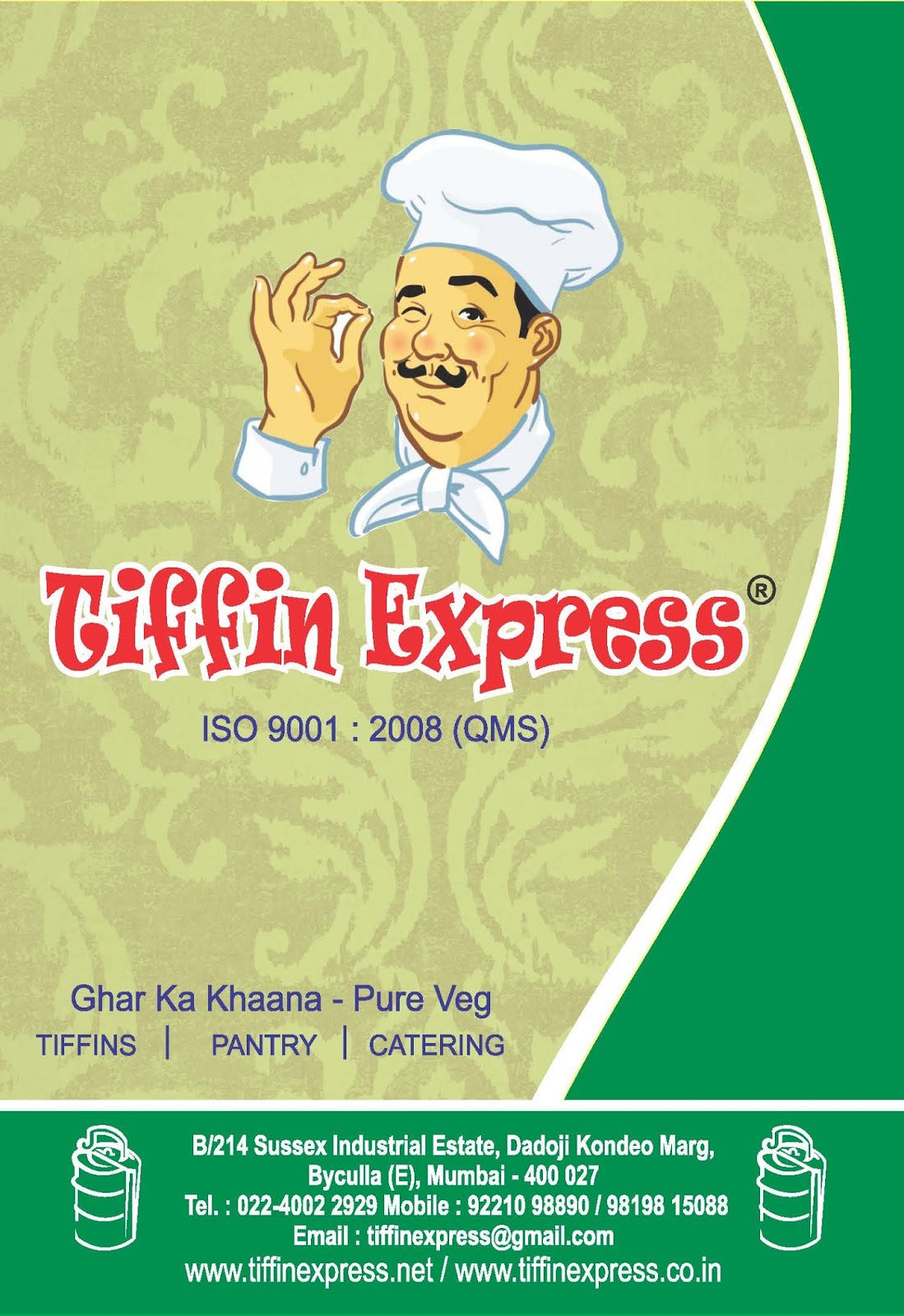 TIFFIN EXPRESS corporate pantry / canteen /catering /tiffins service mumbai
