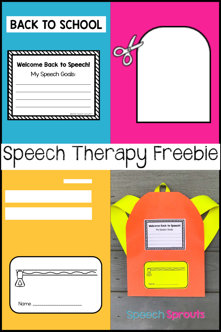 A Back To School Speech Therapy Backpack Craft Freebie - Speech Sprouts