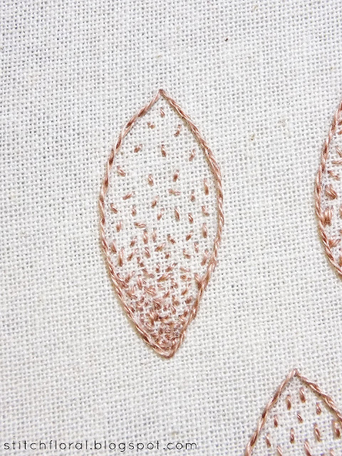 Learn how to seed stitch and how to shade with seeding - Stitch Floral