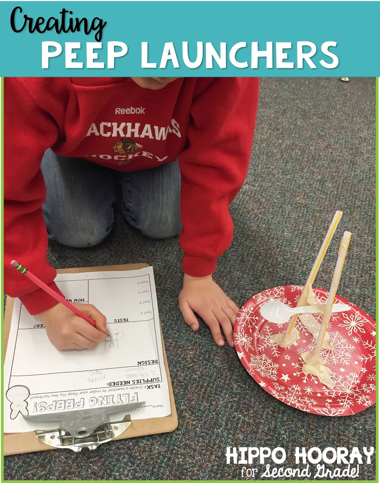 Cooperative Learning Peep Project - Hippo Hooray for Second Grade!