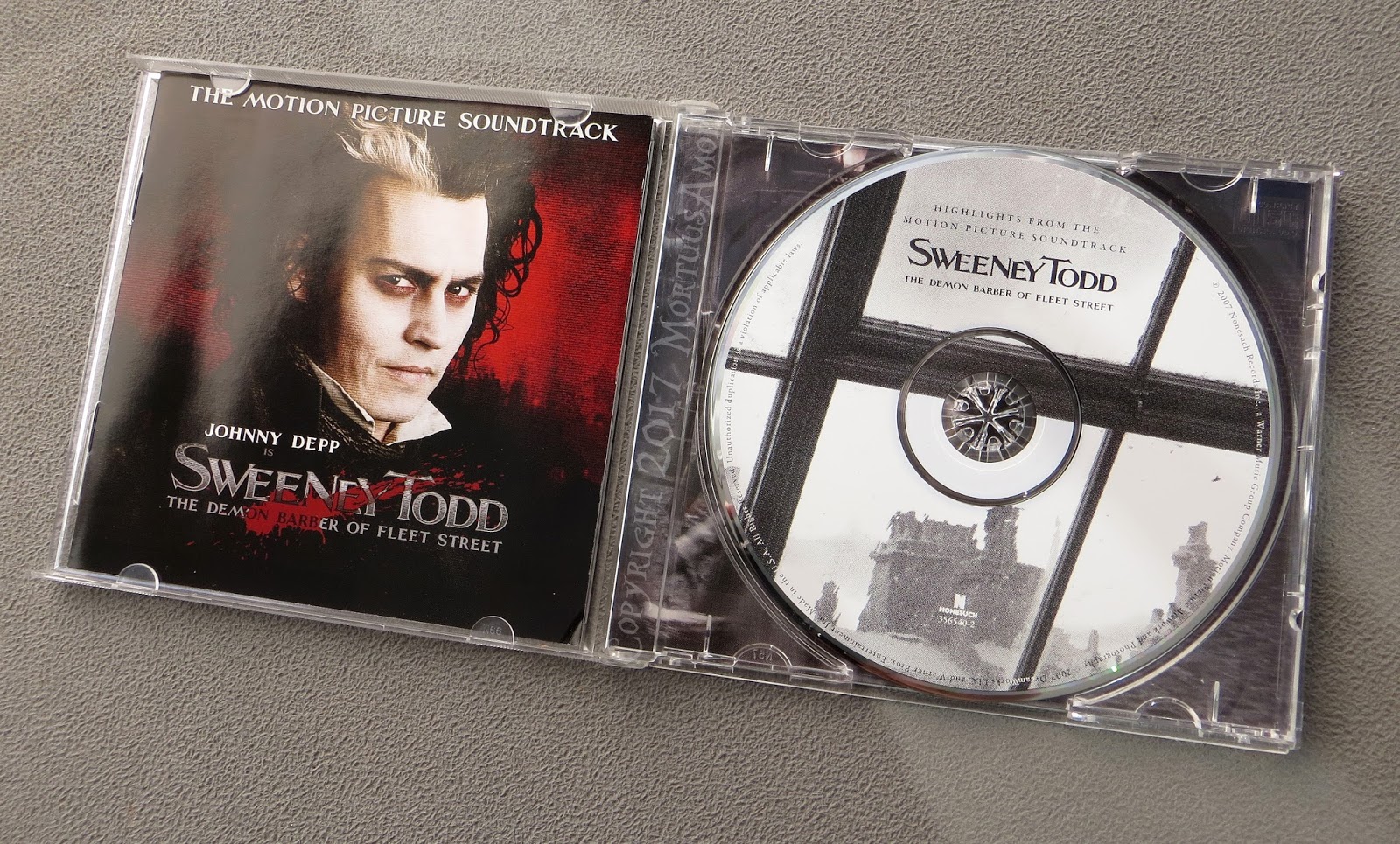 My Tim Burton Collection: Sweeney Todd soundtrack