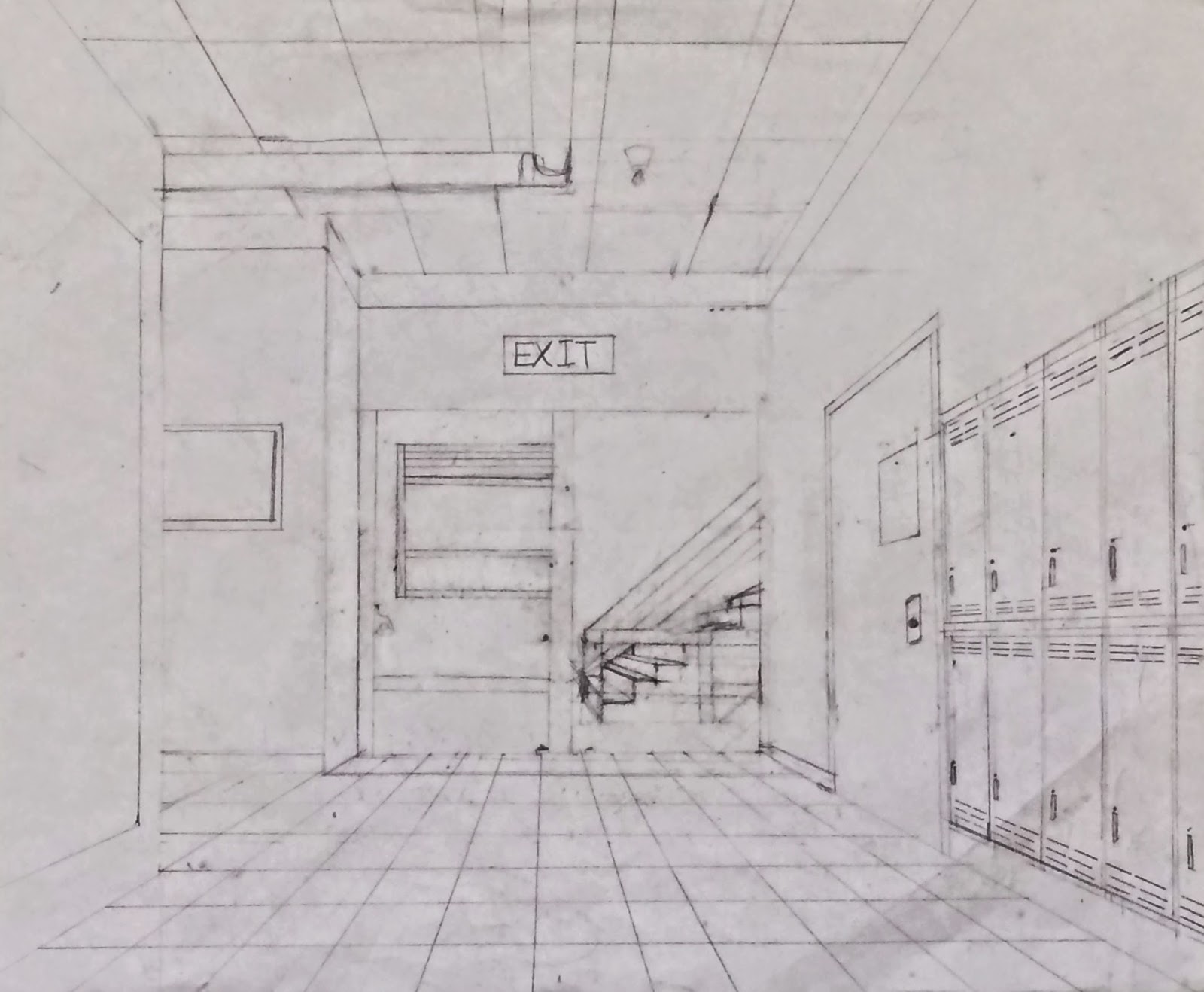 I Love Art and Computers: One-Point Perspective in the Hallways
