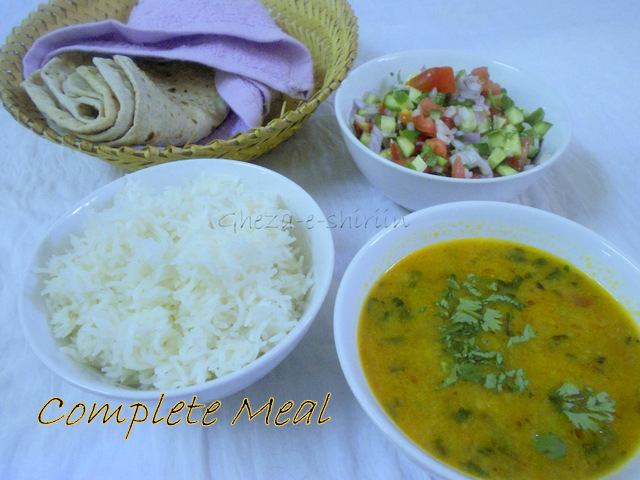 With Bhuna Kukda & onion,cucumber & tomato Kachumber