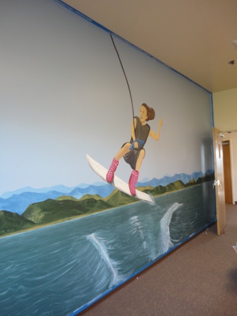 Bawden Fine Murals: Wakeboard Mural