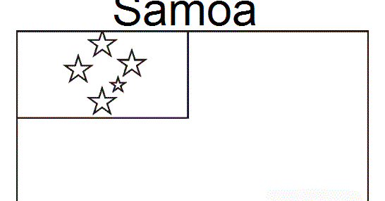 Geography Blog: Samoa Flag Colouring Page