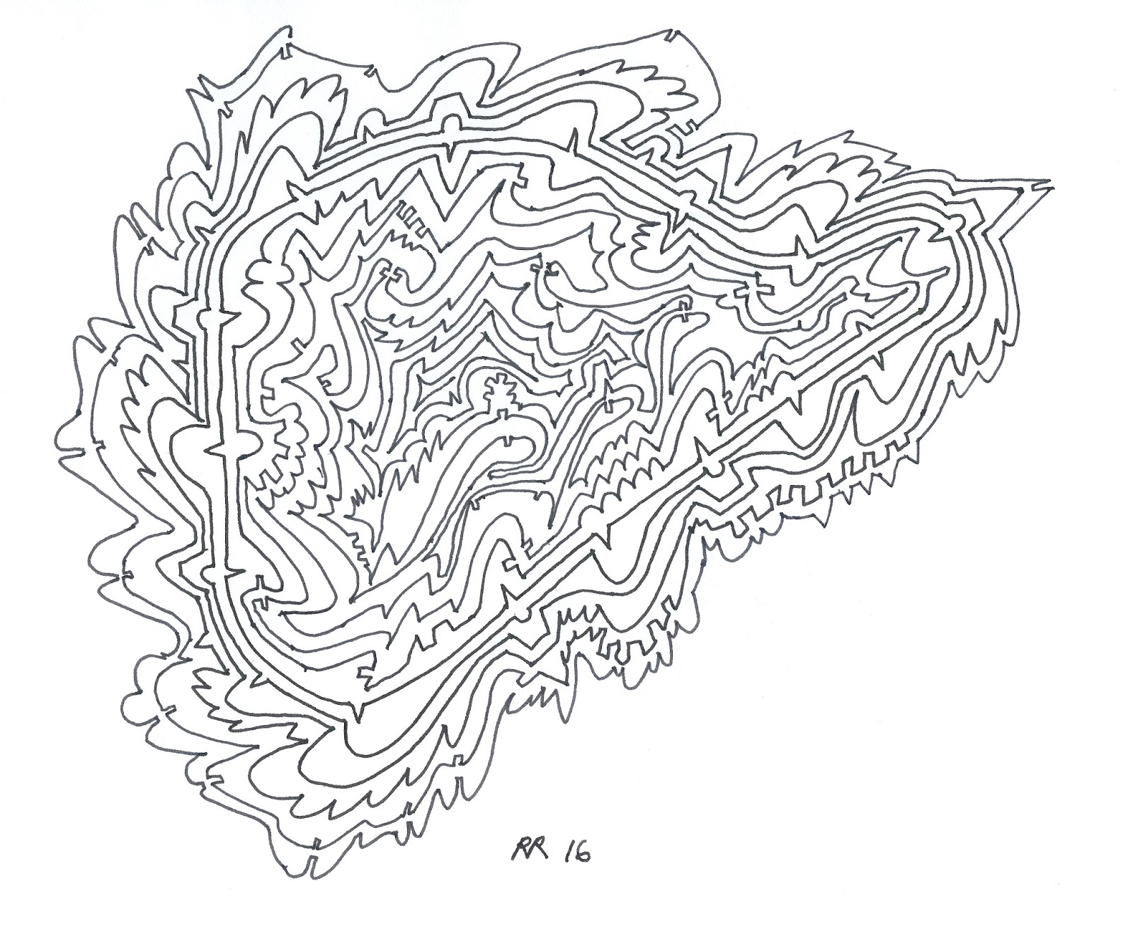 RICH RITTER: A One-Line Fountain Pen Doodle