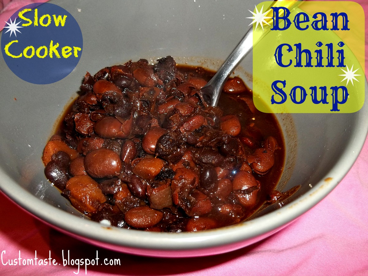 Slow Cooker Bean Chili Soup