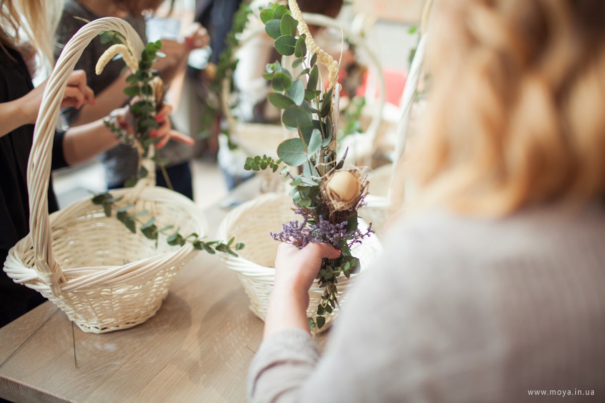 Білка: Easter blooming basket workshop