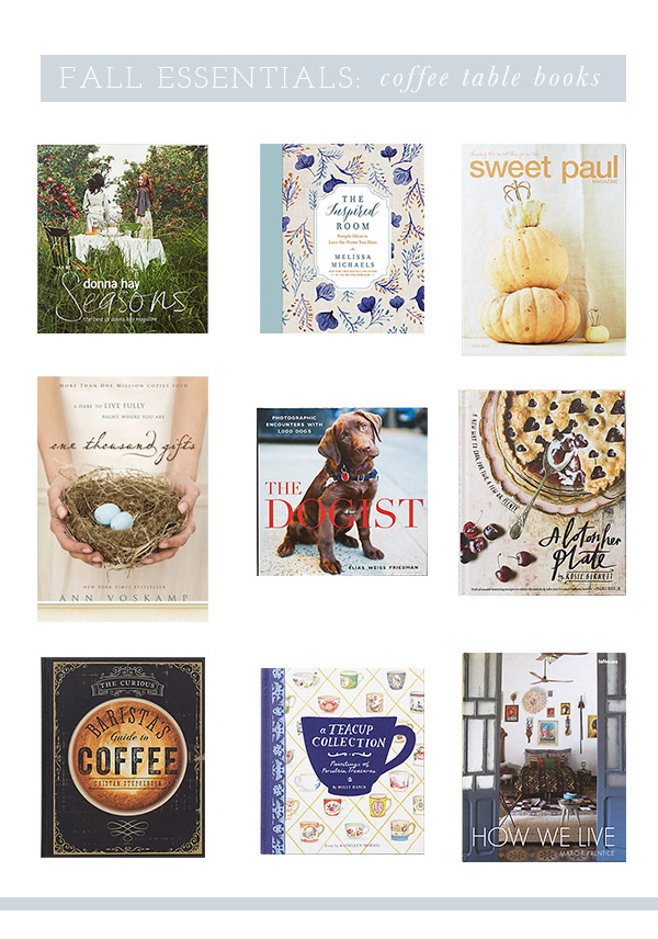 Fall Essentials: Coffee Table Books - Michaela Noelle Designs