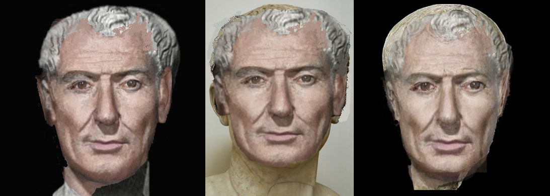 Tusculum - Farnese - Leiden Caesar face reconstruction. | Roman history ...
