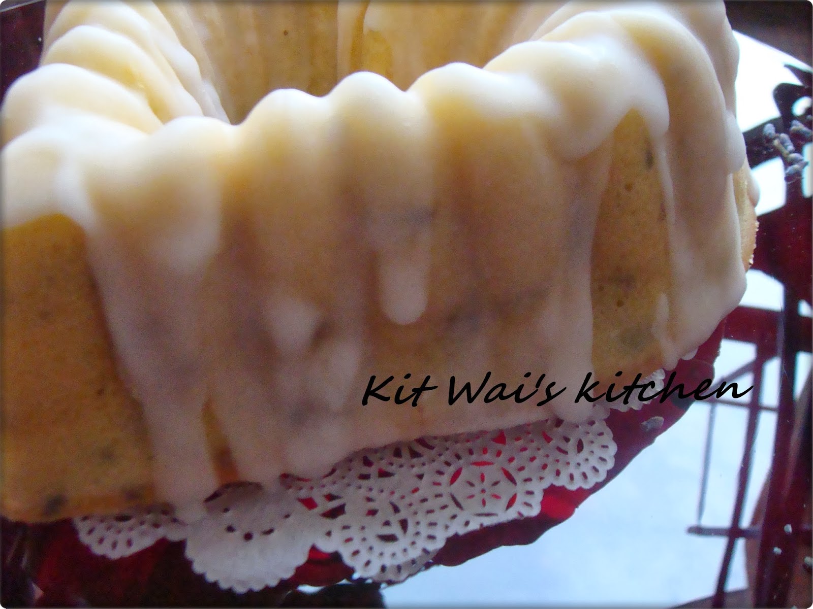 Kit Wai's kitchen : 薰衣草富士蛋糕 ~ Lavender Fuji Cake