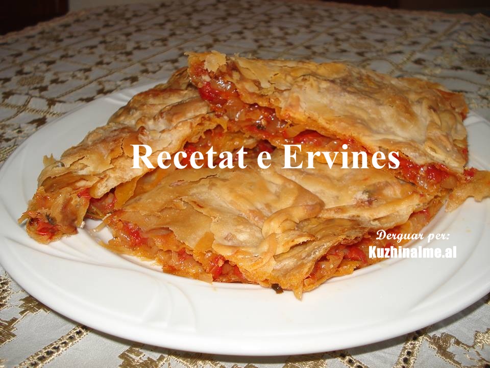 KuzhinaIme.al: Byrek me qep dhe domate. (Receta nga Ervina Saliu)