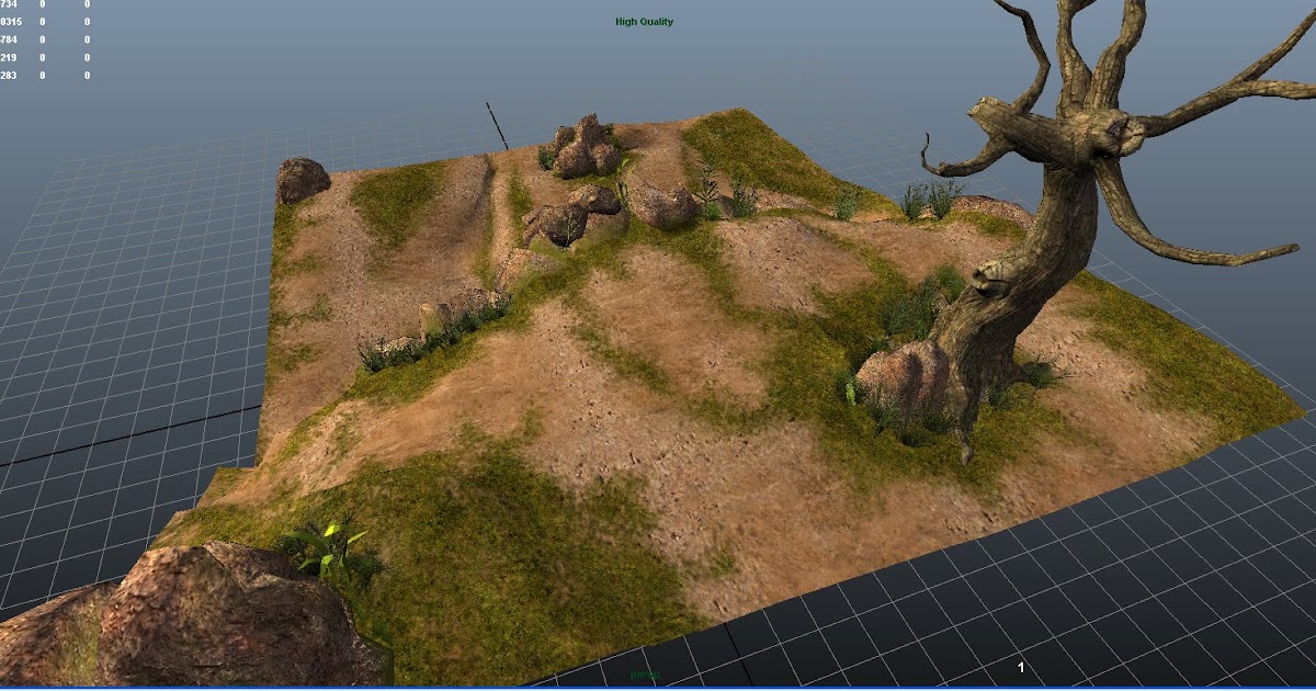 krsnanimator: Semi realistic game environment .. test work for getting ...