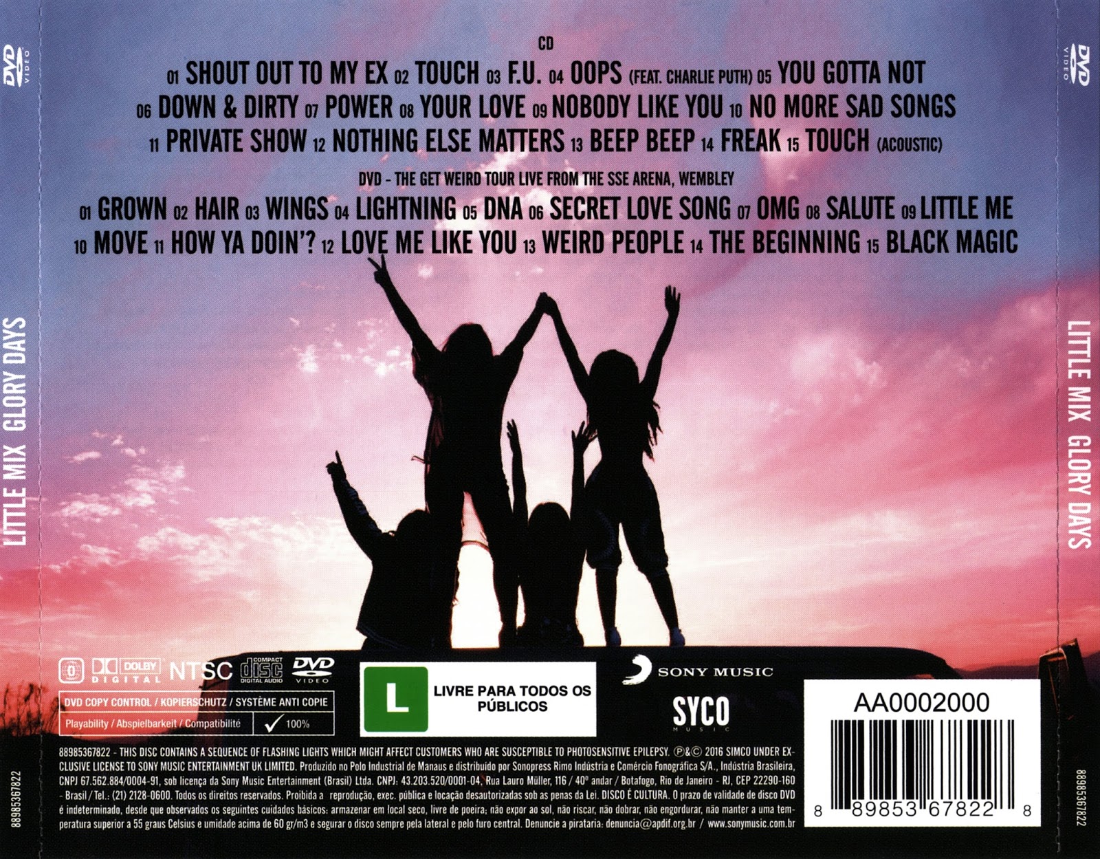 My Collection: Little Mix » Glory Days (Deluxe Edition) (CD+DVD) [Brasil]