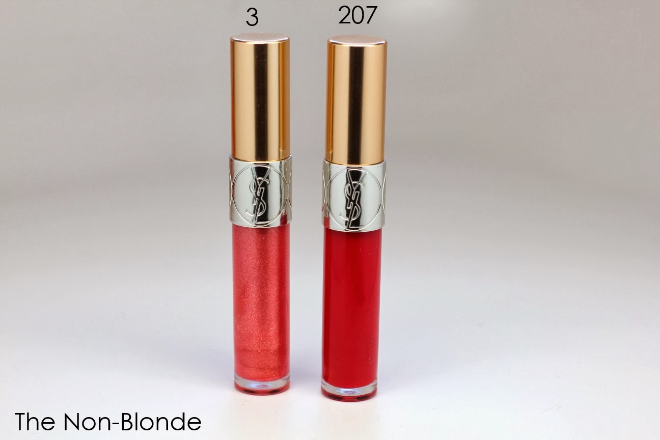 YSL Gloss Volupte- Rose Fusion & Rouge Velours | The Non-Blonde