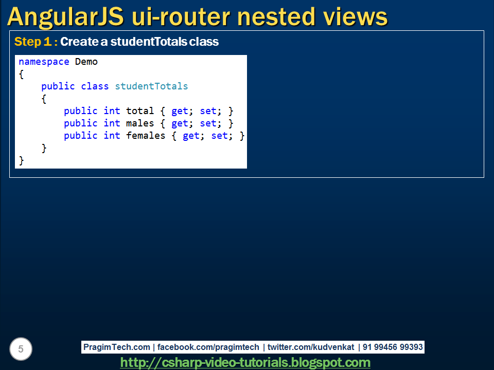 Sql Server Net And C Video Tutorial Angularjs Ui Router Nested Views