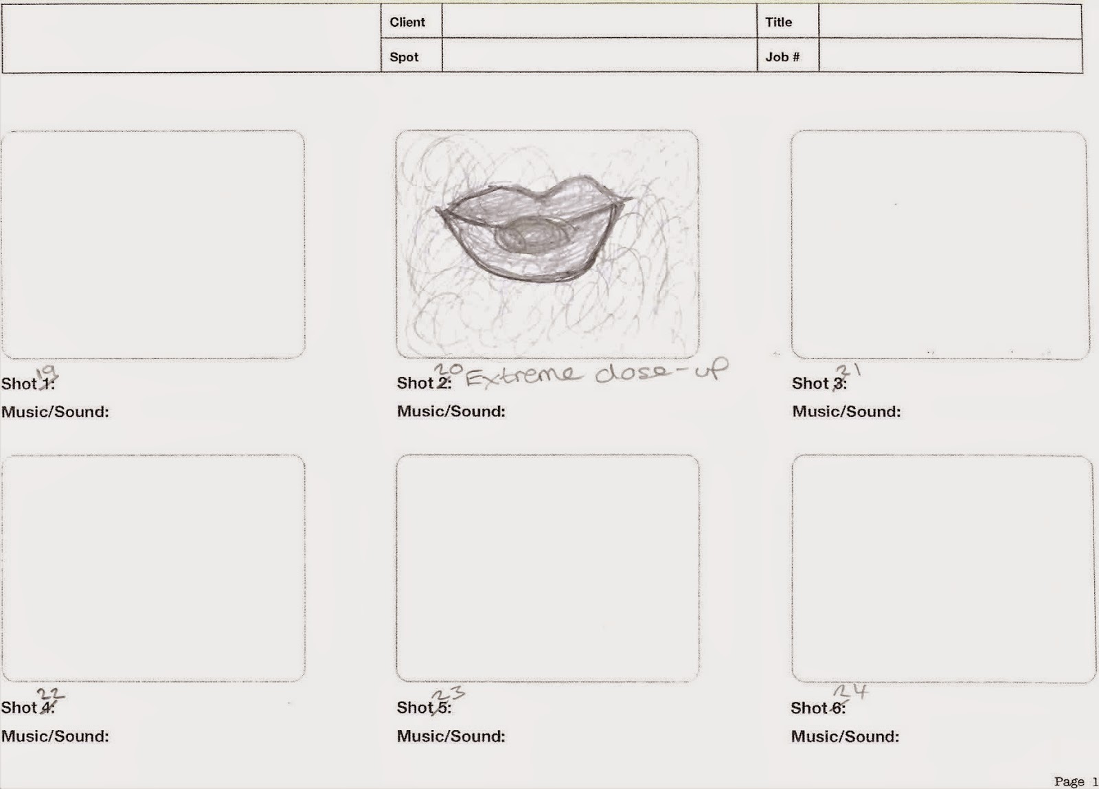 Gurgina A2 Media Studies: Research & Planning: Storyboard Draft