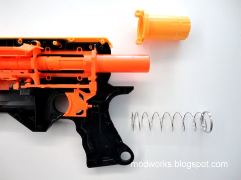 Mod Works: Nerf Dart Tag Quick 16 - Internals Guide!