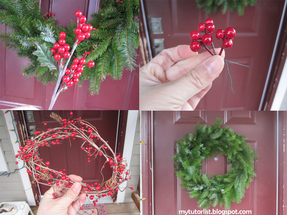 Fresh Christmas Wreath Tutorial : Behind Mytutorlist.com