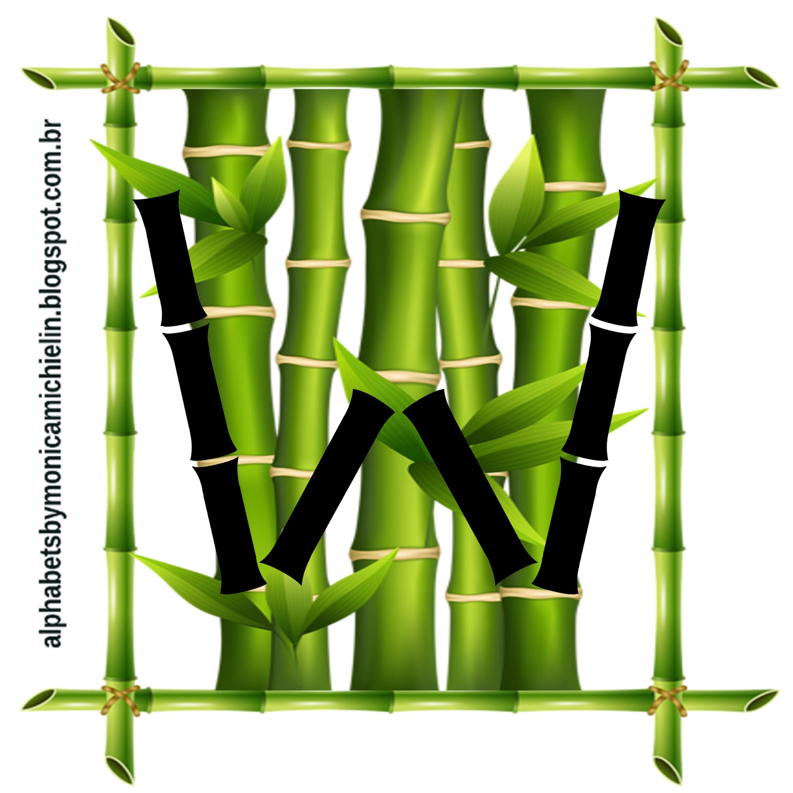 M. Michielin Alphabets: BAMBU ALFABETO POR MÔNICA MICHIELIN ANTUNES VIEIRA