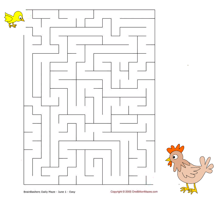 Resourceful-Parenting: Bantu Anak Ayam Menemukan Induknya (Maze)