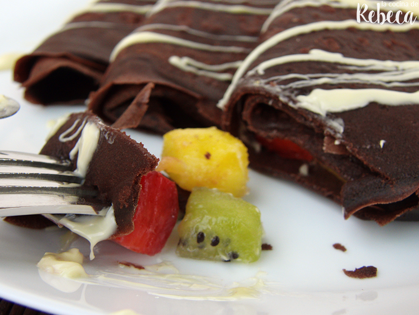 La cocina de Rebeca: Crêpes de chocolate