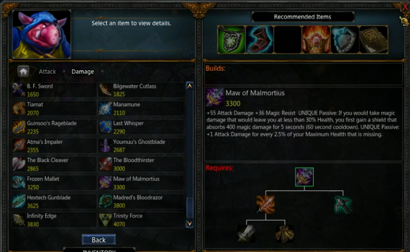 League of Legends: New Item for AD Heroes: Maw of Malmortius | NERFPLZ.LOL
