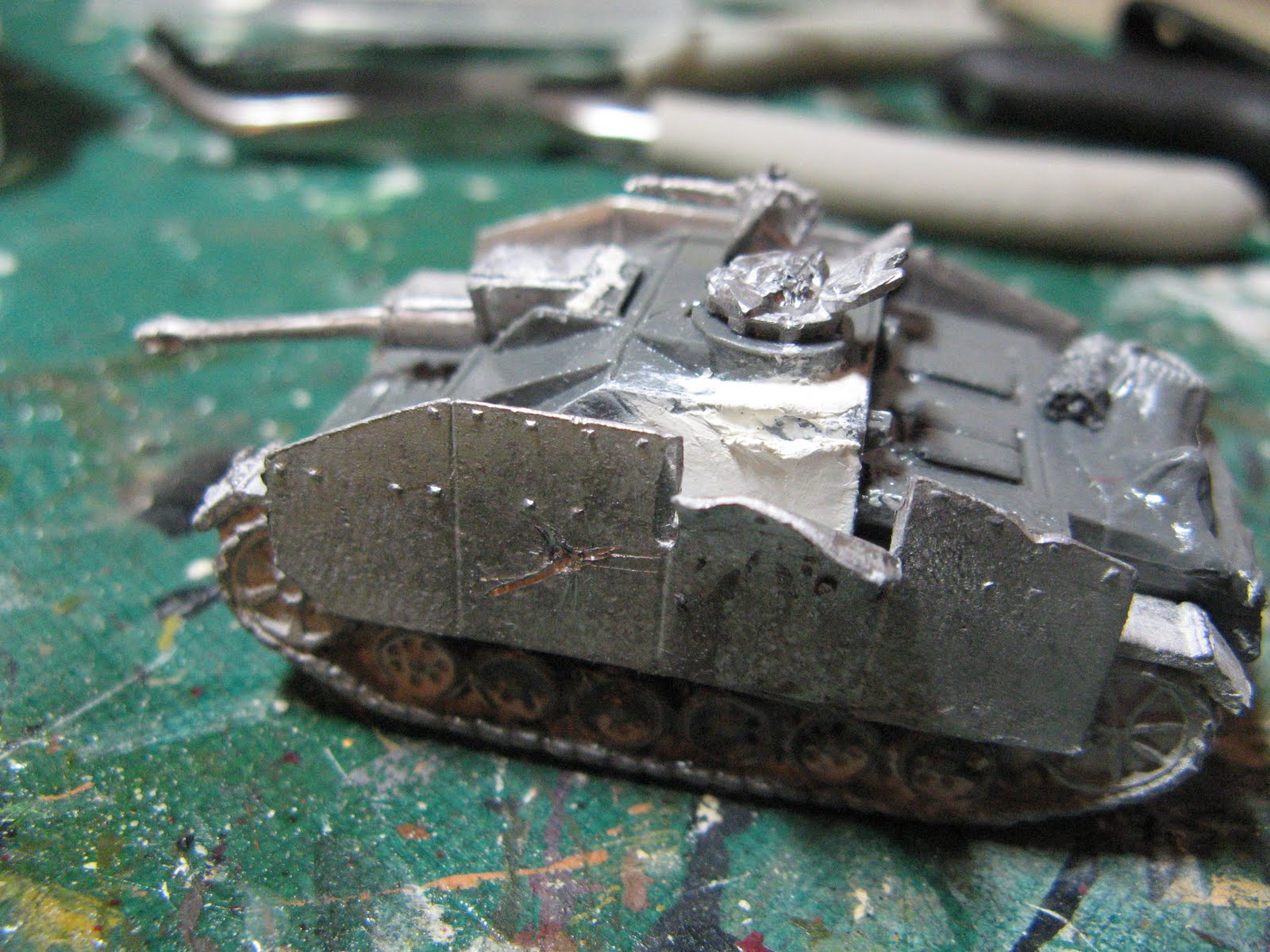 BigLee's 'Miniature Adventures': Destroyed Stug Objective Marker