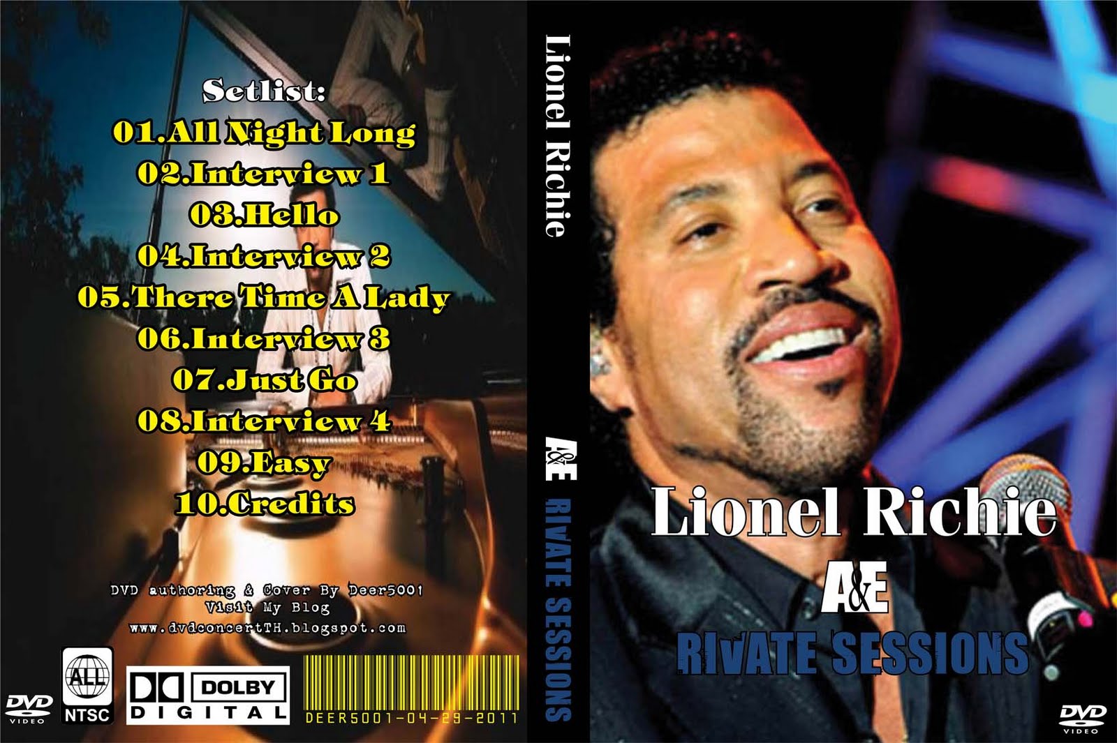 Dvd Concert Th Power By Deer 5001 Lionel Richie 2011 A And E Private Sessions Dvd5ntscpro