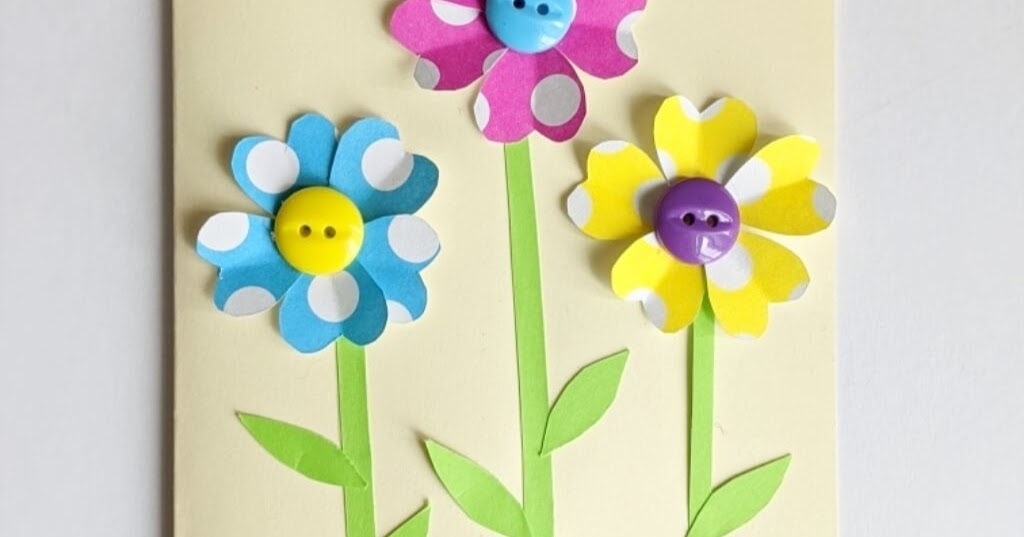 Paper Heart Flower Card - The Joy of Sharing