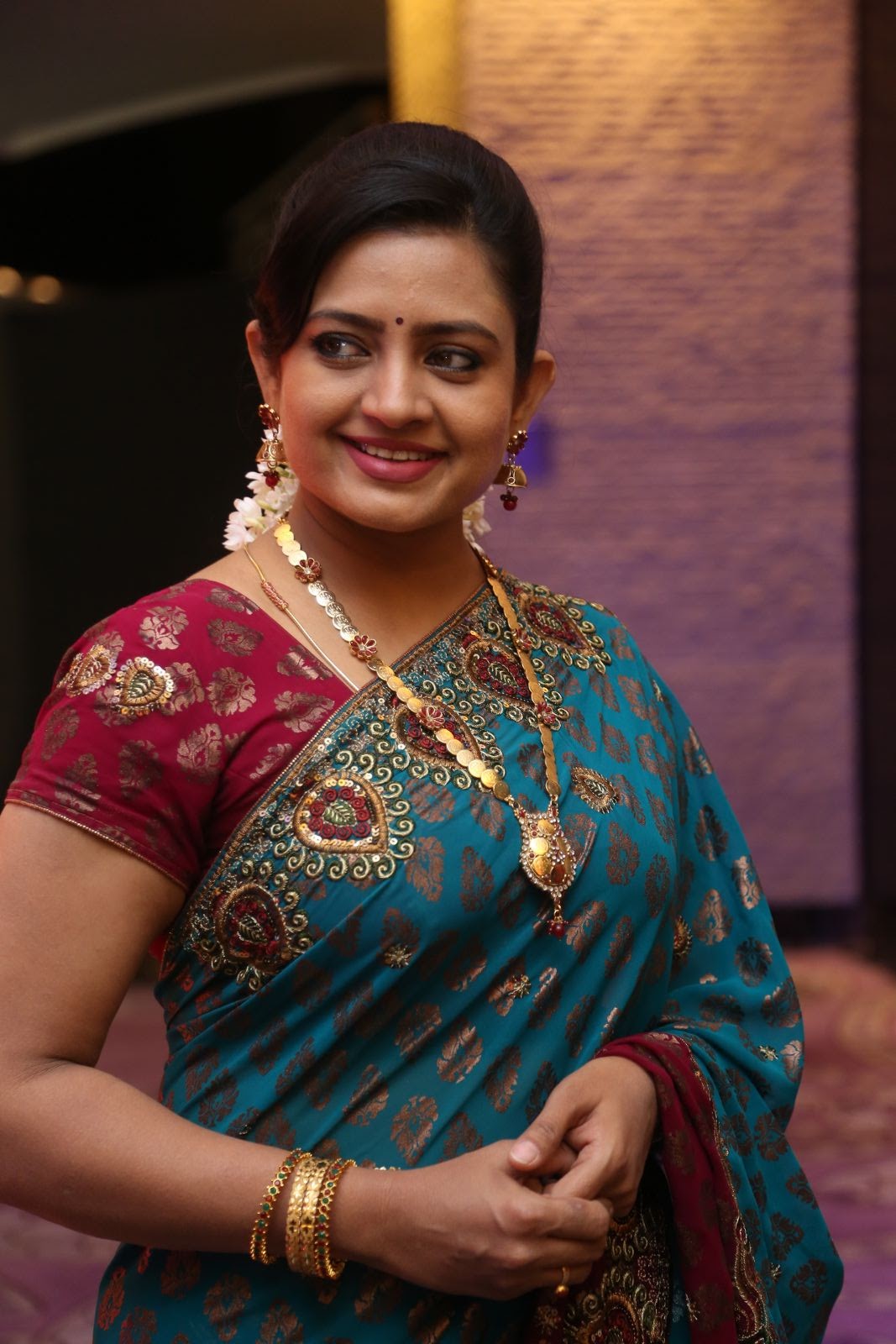 Indraja at Shatamanam Bhavathi sucess meet