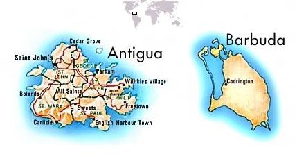 MAPAS DE: Antigua y Barbuda, America