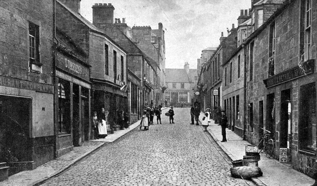 Tour Scotland: Old Photograph Lady Wynd Cupar Fife Scotland