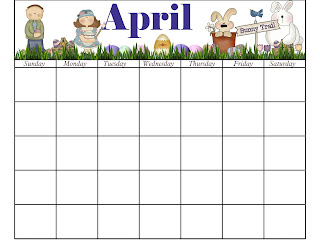 Patty Wraps: April Calendar