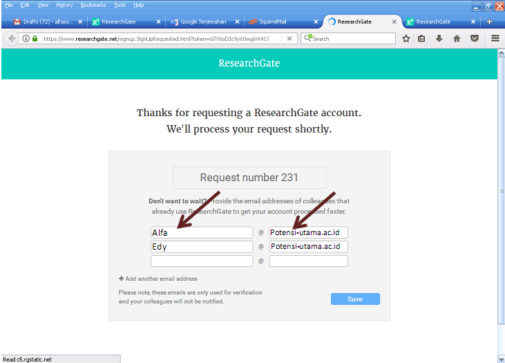 Researchgate : Panduan Praktis Registrasi di Researchgate